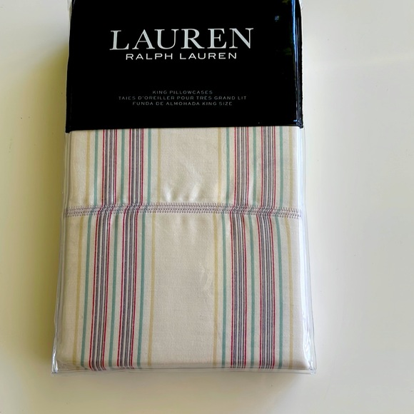 Ralph Lauren | Bedding | New Ralph Lauren Claudia Striped 2 King ...